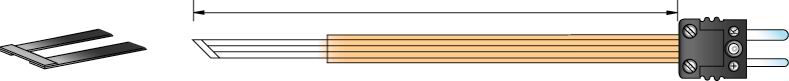80507 Flat Kapton insulated leaf probe - Thermo Electra