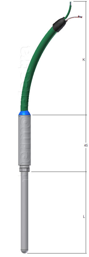 LEX55 Ex ec certified thermocouple for zone 2 and 22 - Thermo Electra
