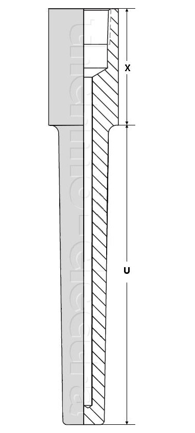 DD 3020 Socket weld thermowell - tapered - Thermo Electra