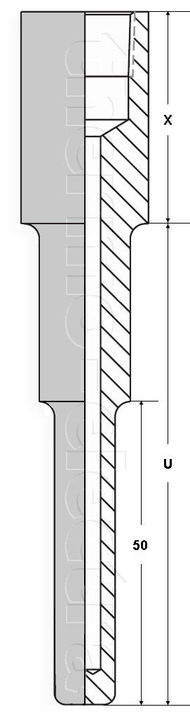 DD 3040 Socket weld thermowell - stepped - Thermo Electra