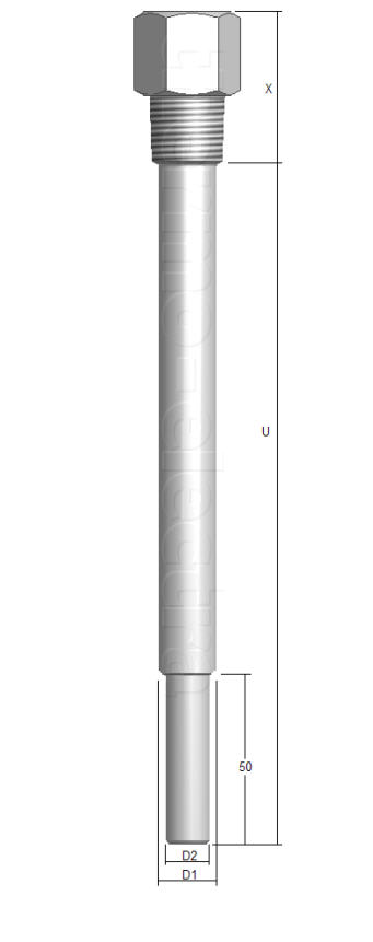 SW 3040 Threaded thermowell - stepped - Thermo Electra