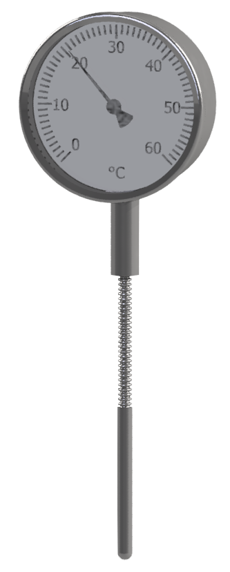 Thermometer with capillary extension - Thermo Electra