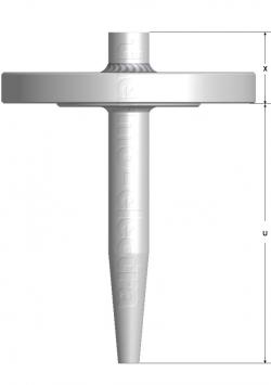 FT 3025 Flanged Thermowell tapered according DIN 43772 form 4F - Thermo ...